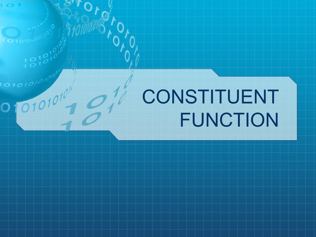 Syntas, constituent function | PPT