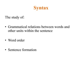 Syntax | PPT