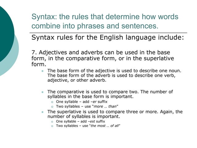 What Is Syntax? | Pptx