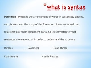Syntax | PPT