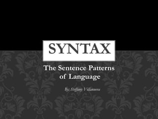 Linguistics -Syntax | PPT