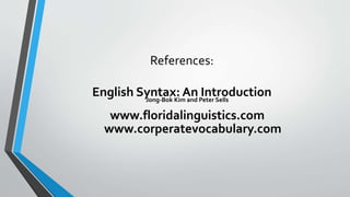 Syntax. (meeting 1) | PPT