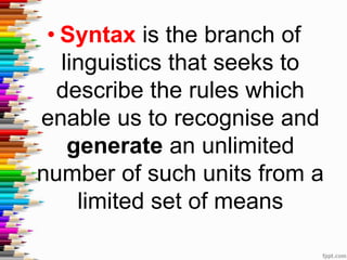 Syntax | PPTX