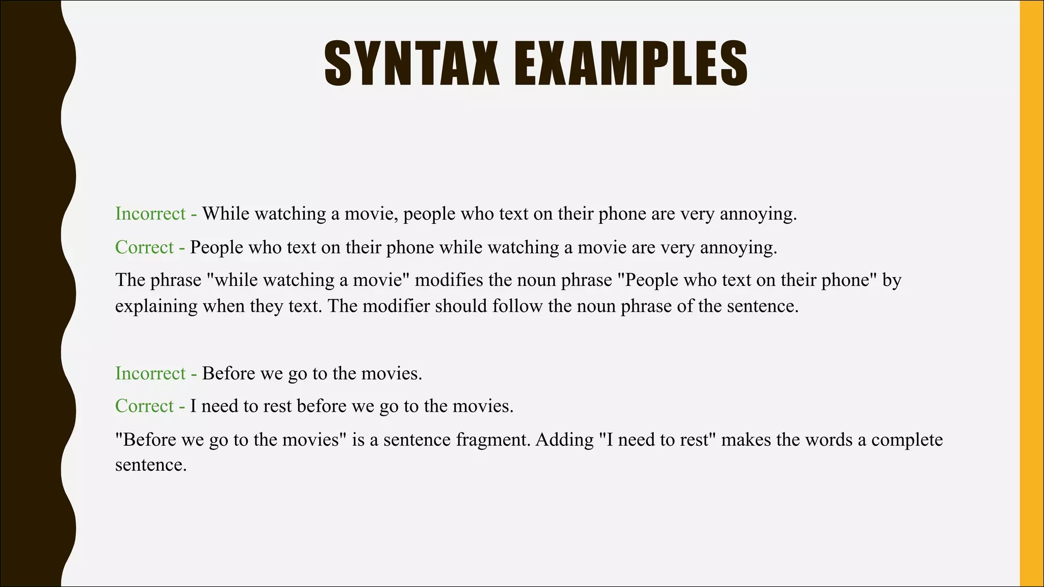 Syntax | PDF