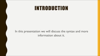 Syntax | PDF