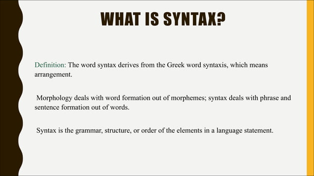 Syntax | PPT