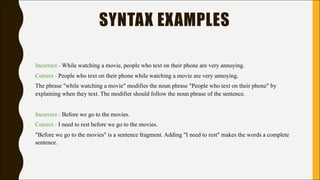 Syntax | PDF
