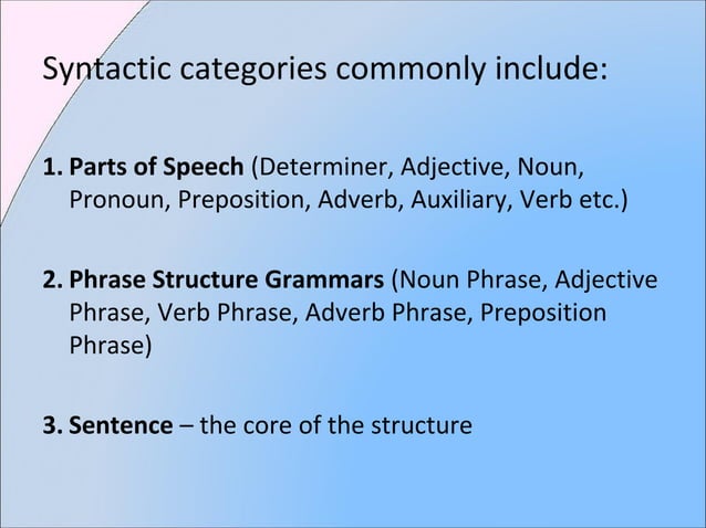 Syntax (Phrases and Clauses) | PPT | Programming Languages | Computing