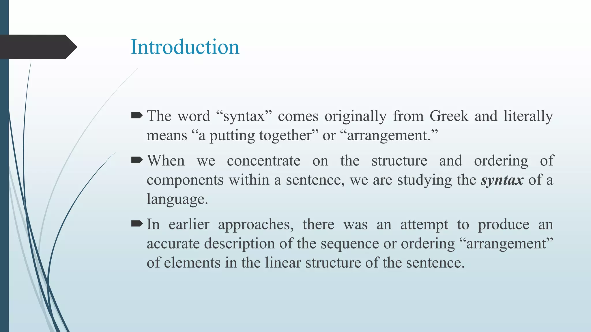 Syntax | PPT