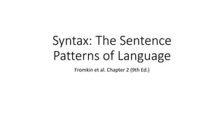 Syntax | PPT