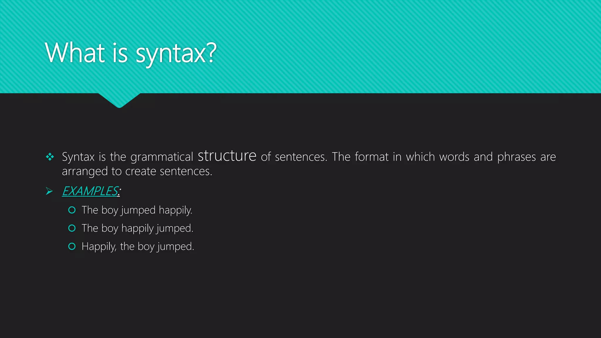 Syntax | PPT