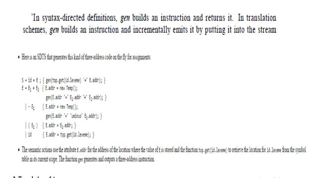 Syntax directed-translation | PPTX | Computing | Technology & Computing