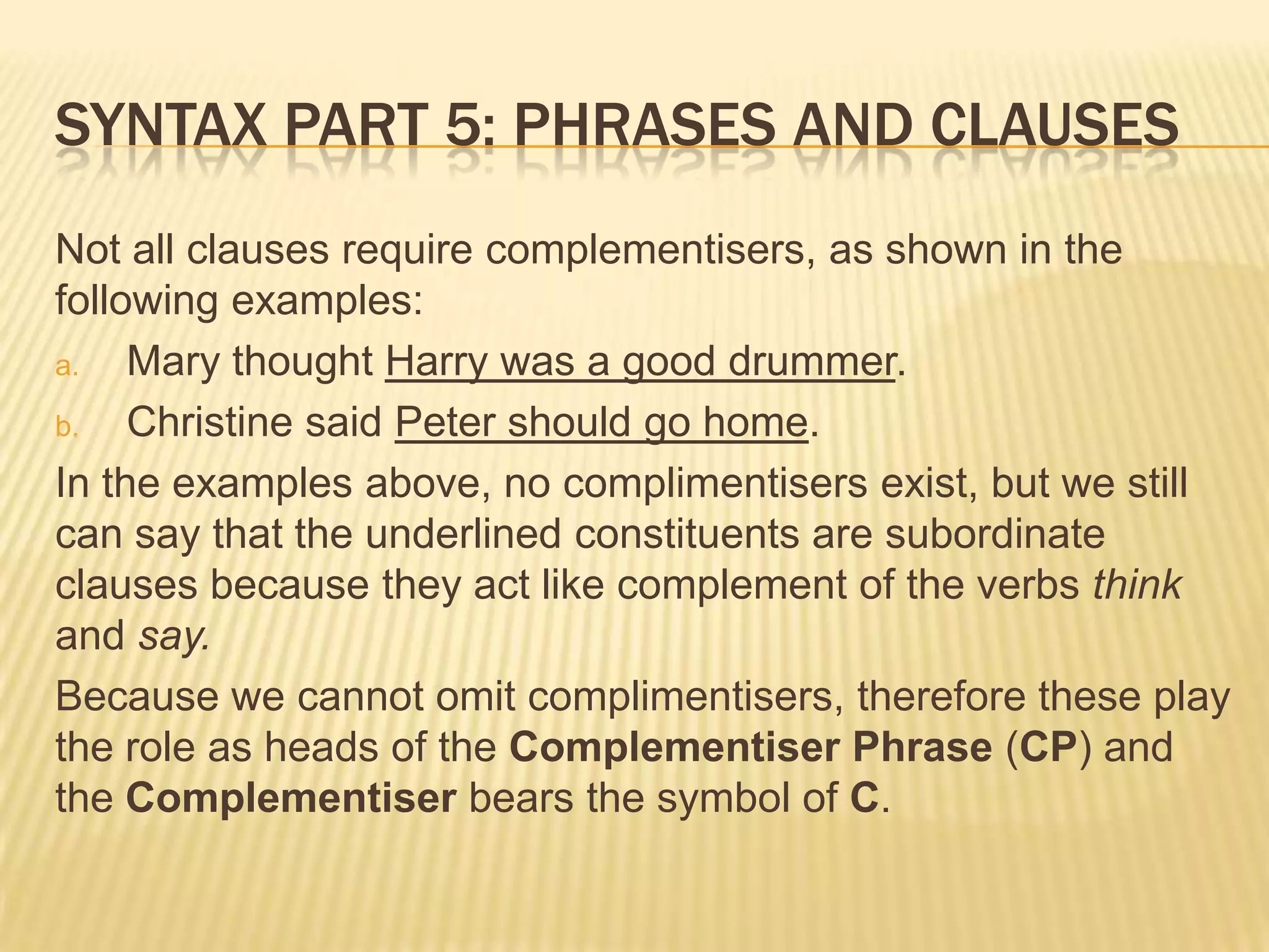 Syntax part 5 | PPTX
