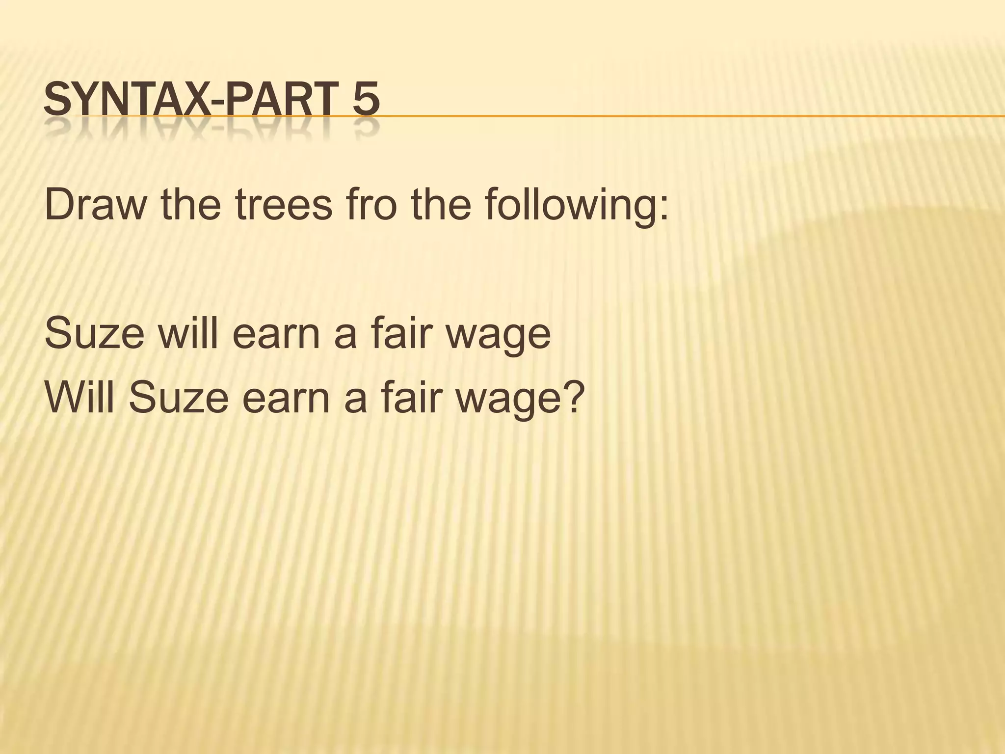 Syntax part 6 | PPTX