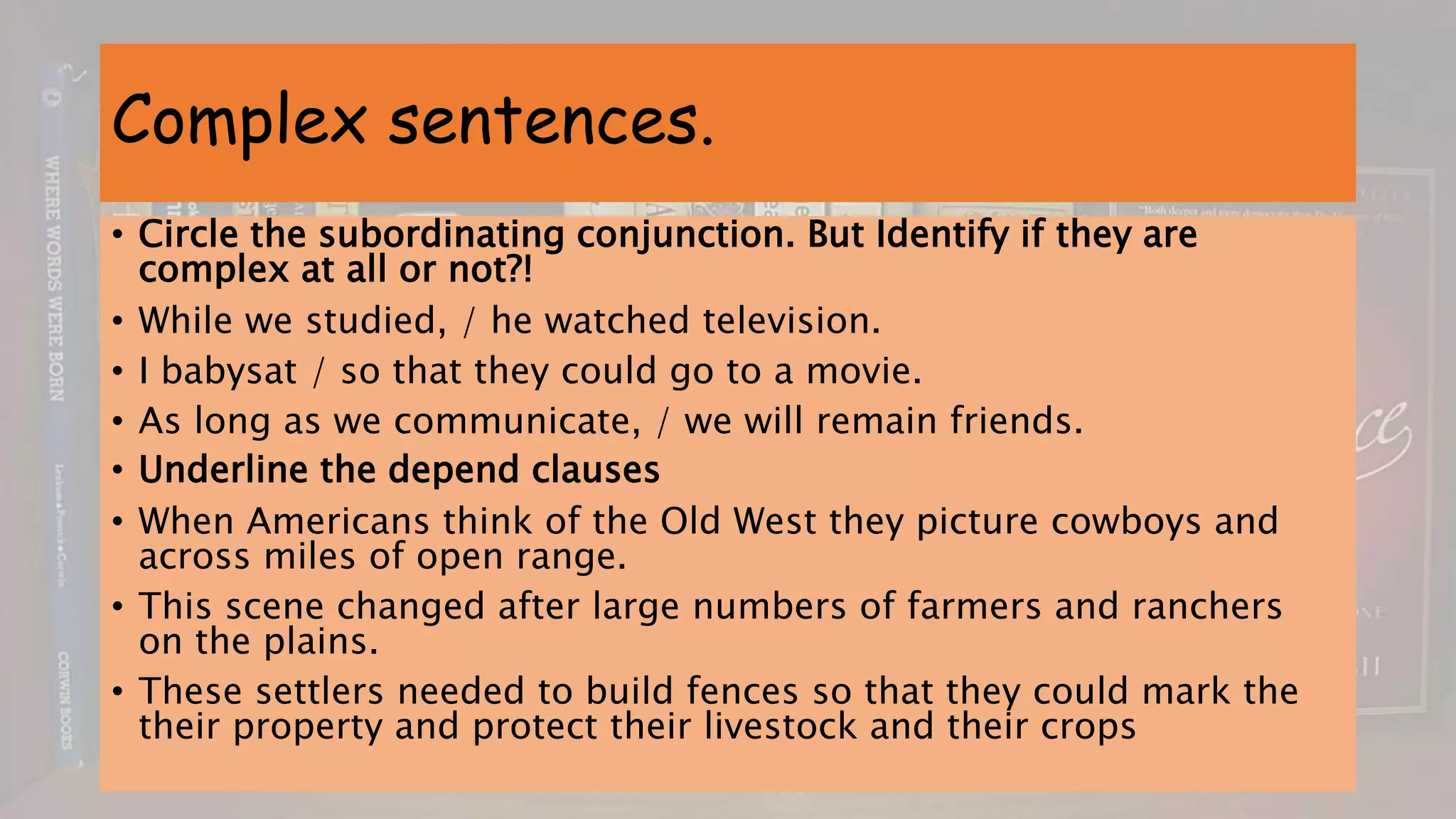 English Syntax - Simple, Complex, and Compound | PPSX