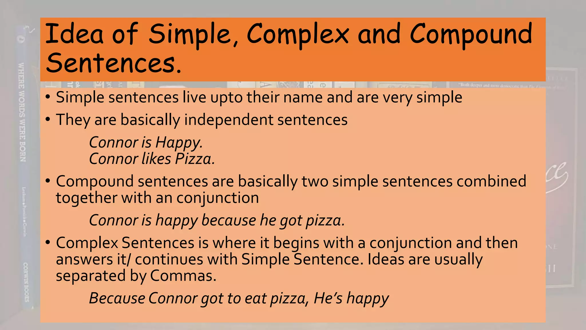 English Syntax - Simple, Complex, And Compound | Ppt