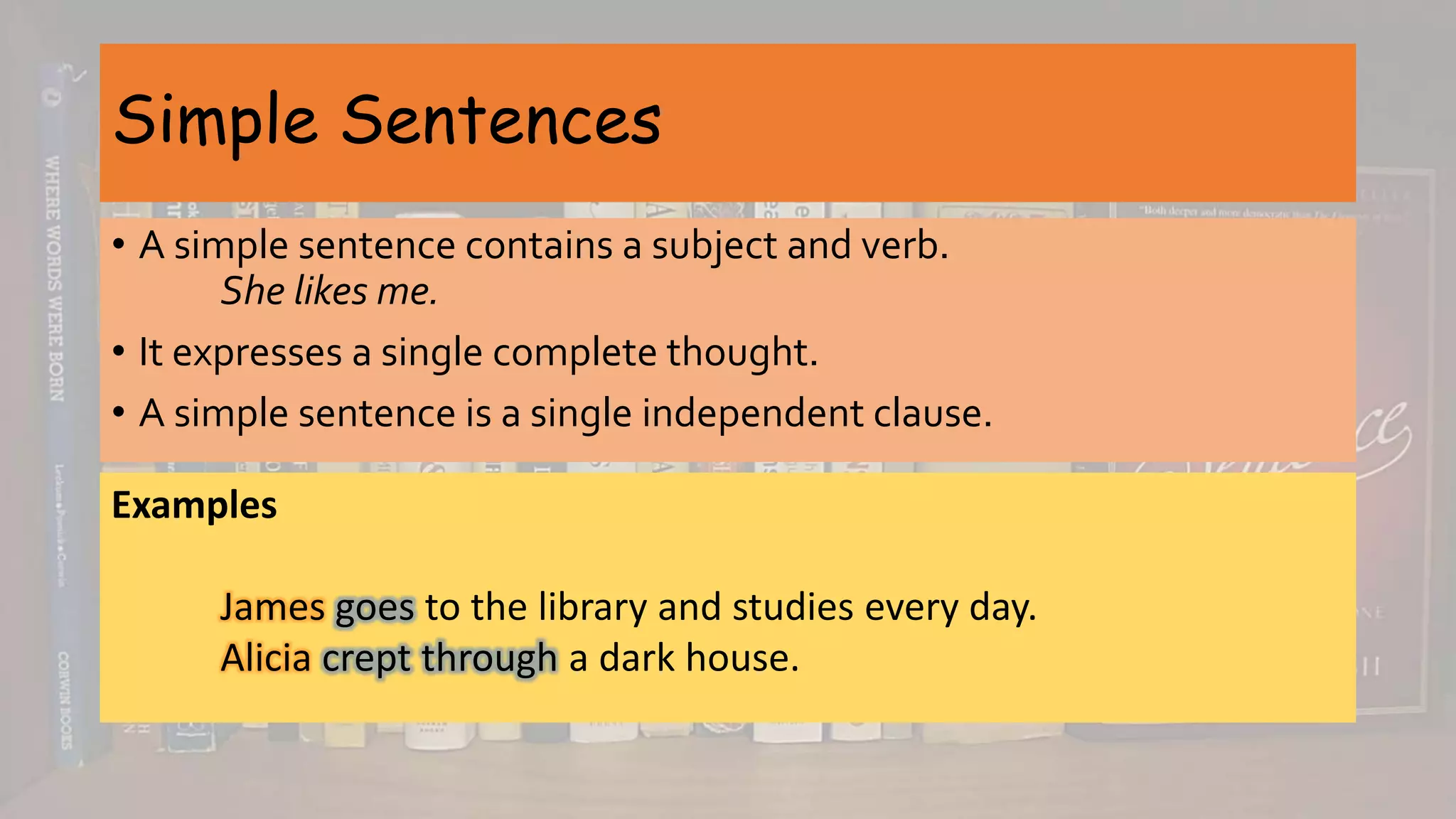 English Syntax - Simple, Complex, and Compound | PPSX