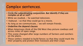 English Syntax - Simple, Complex, and Compound | PPSX