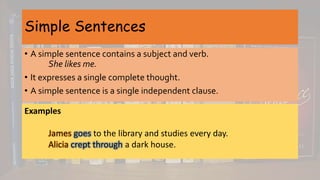 English Syntax - Simple, Complex, and Compound | PPSX
