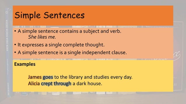 English Syntax - Simple, Complex, and Compound | PPT