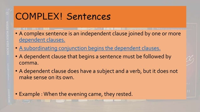 English Syntax - Simple, Complex, and Compound | PPT