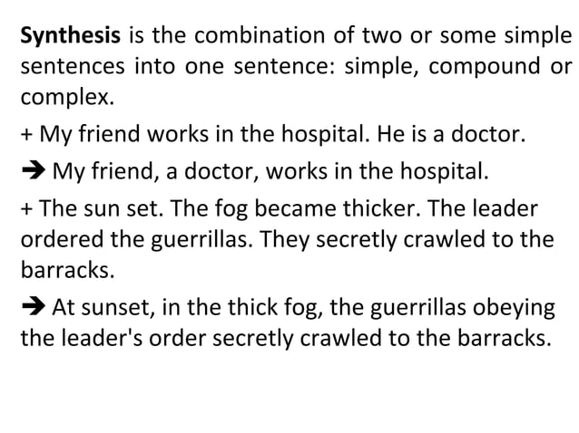 Syntax -summary | PPT