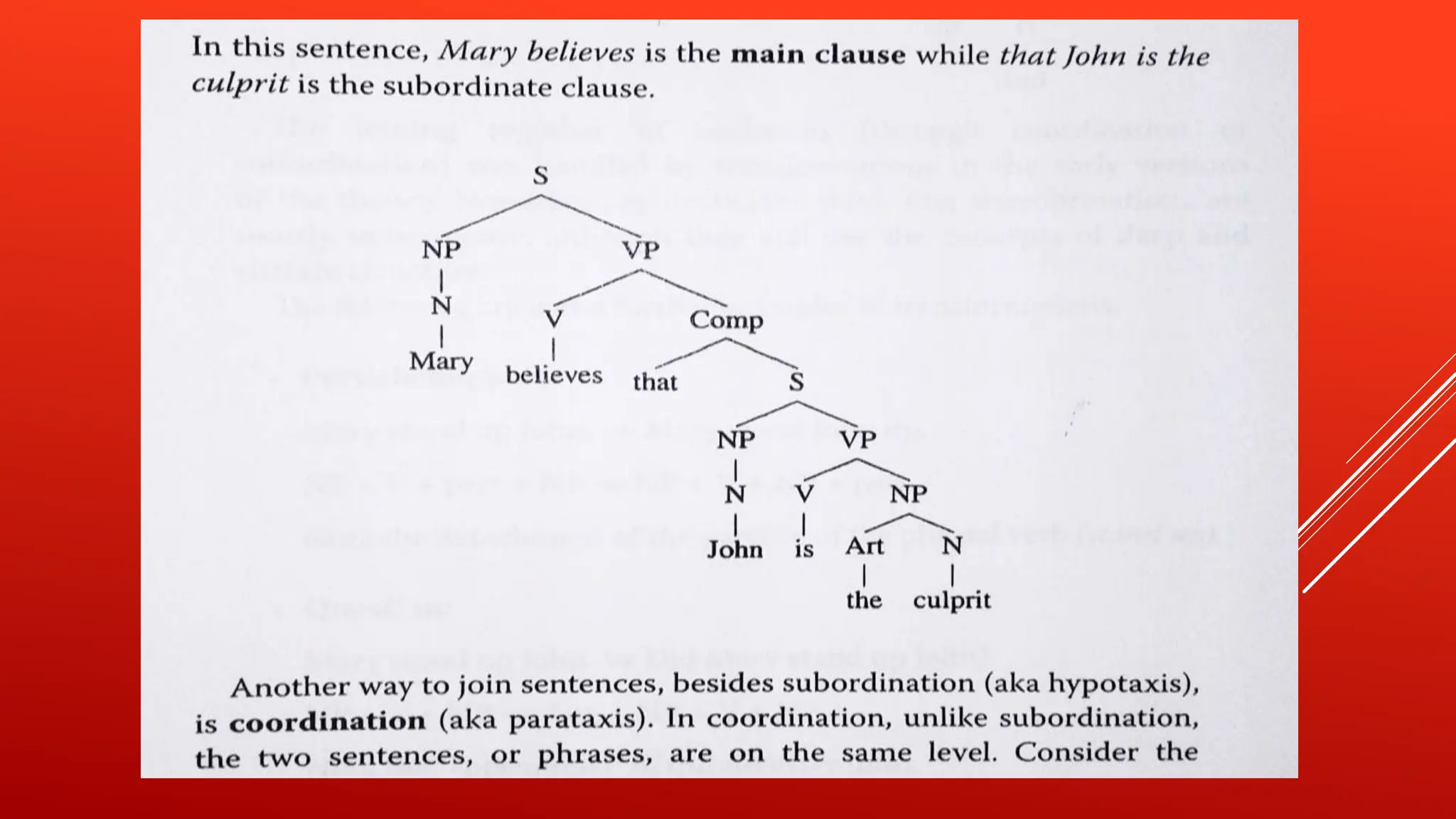 SYNTAX - AN INTRODUCTION TO TREE DIAGRAMMING | PPT
