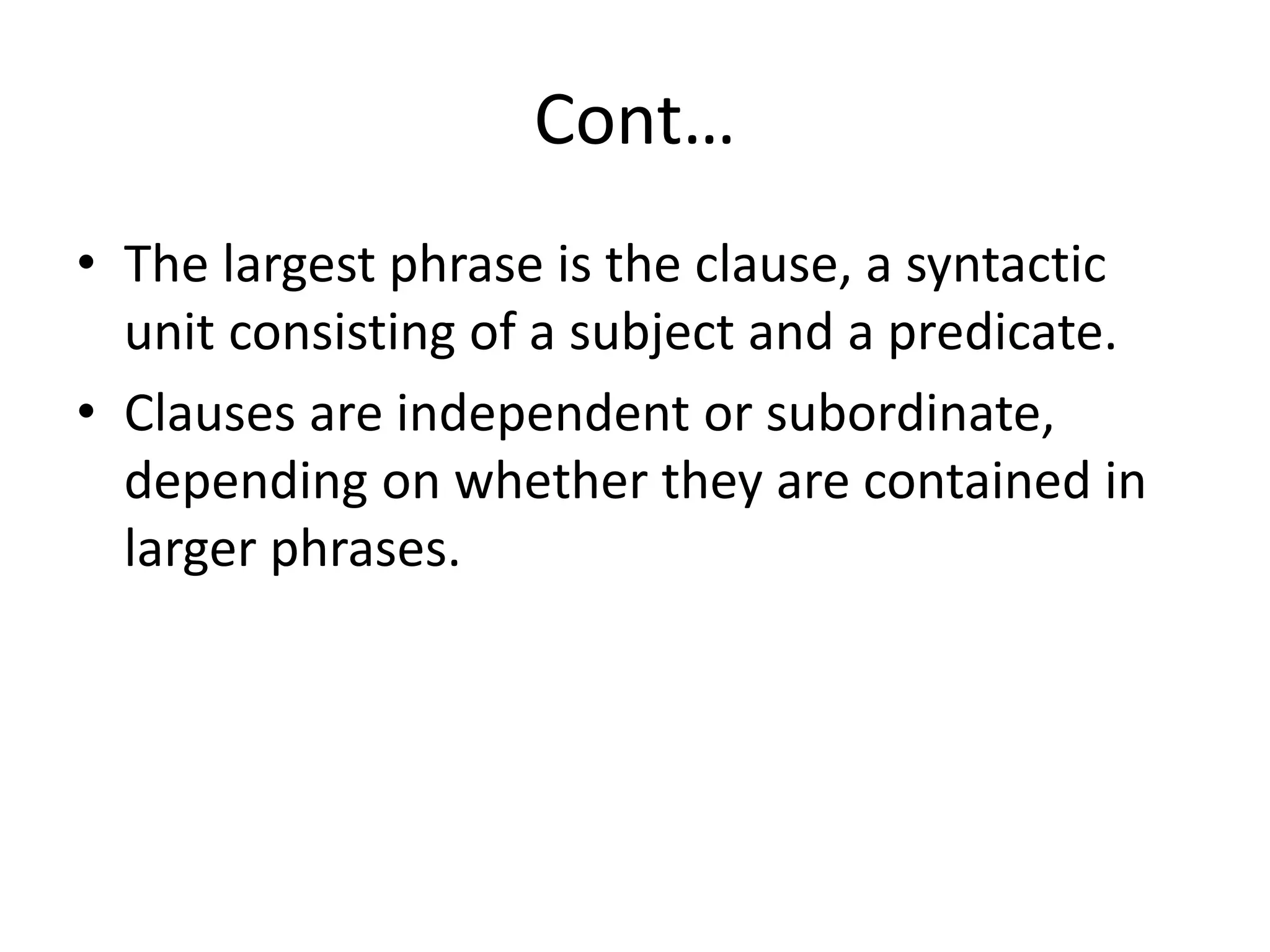 syntax definition in grammar - English language | PPT