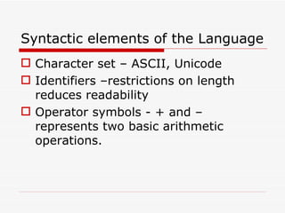 Syntax analysis | PPT