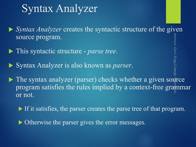 Syntax analysis | PDF | Programming Languages | Computing