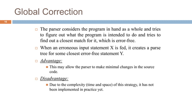 Syntax Analysis in Compiler Design | PPTX | Programming Languages ...