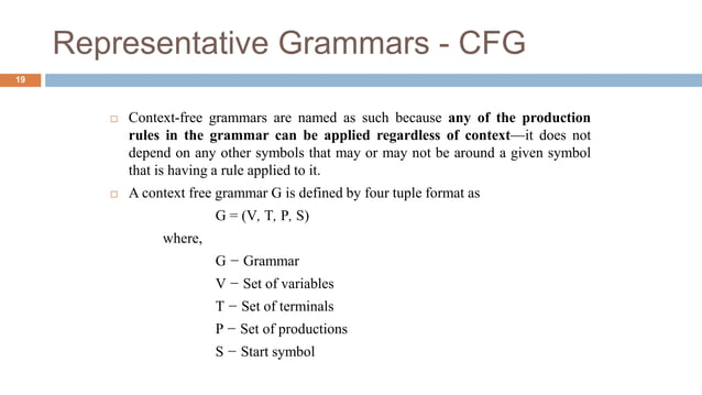 Syntax Analysis in Compiler Design | PPTX | Programming Languages ...