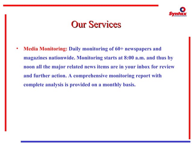 Syntax communications | PPT