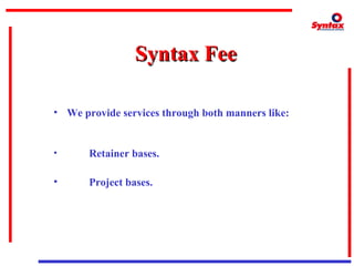 Syntax communications | PPT