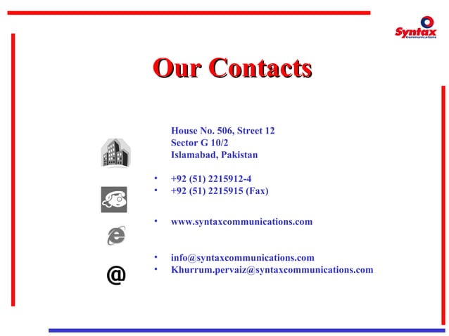 Syntax communications | PPT