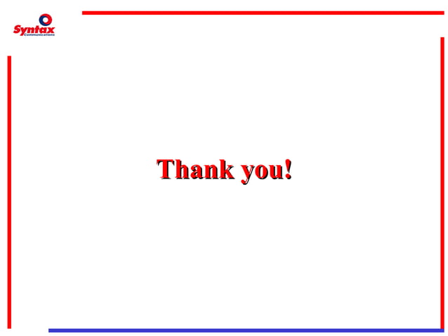 Syntax communications | PPT