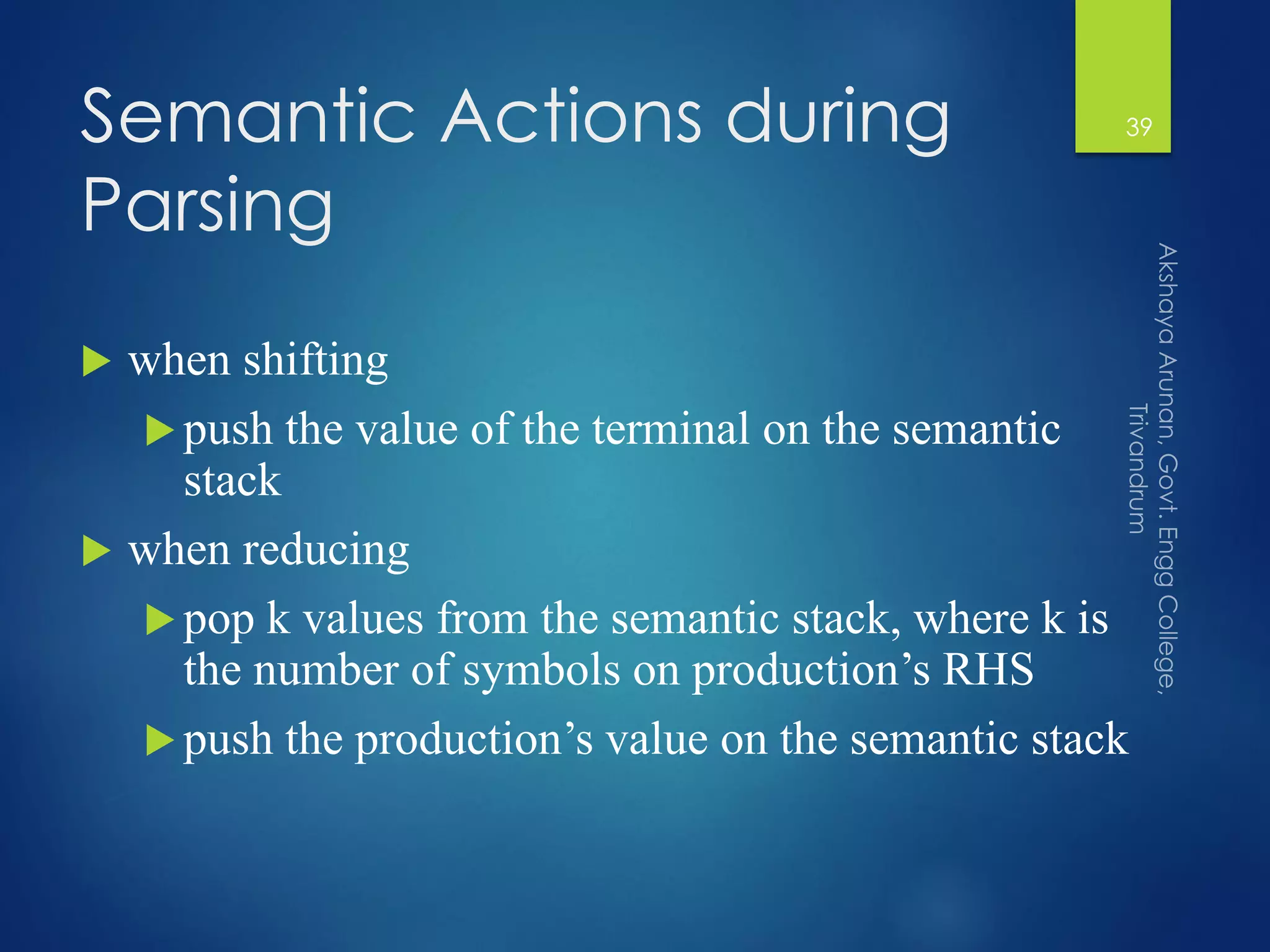 Syntax directed translation | PDF