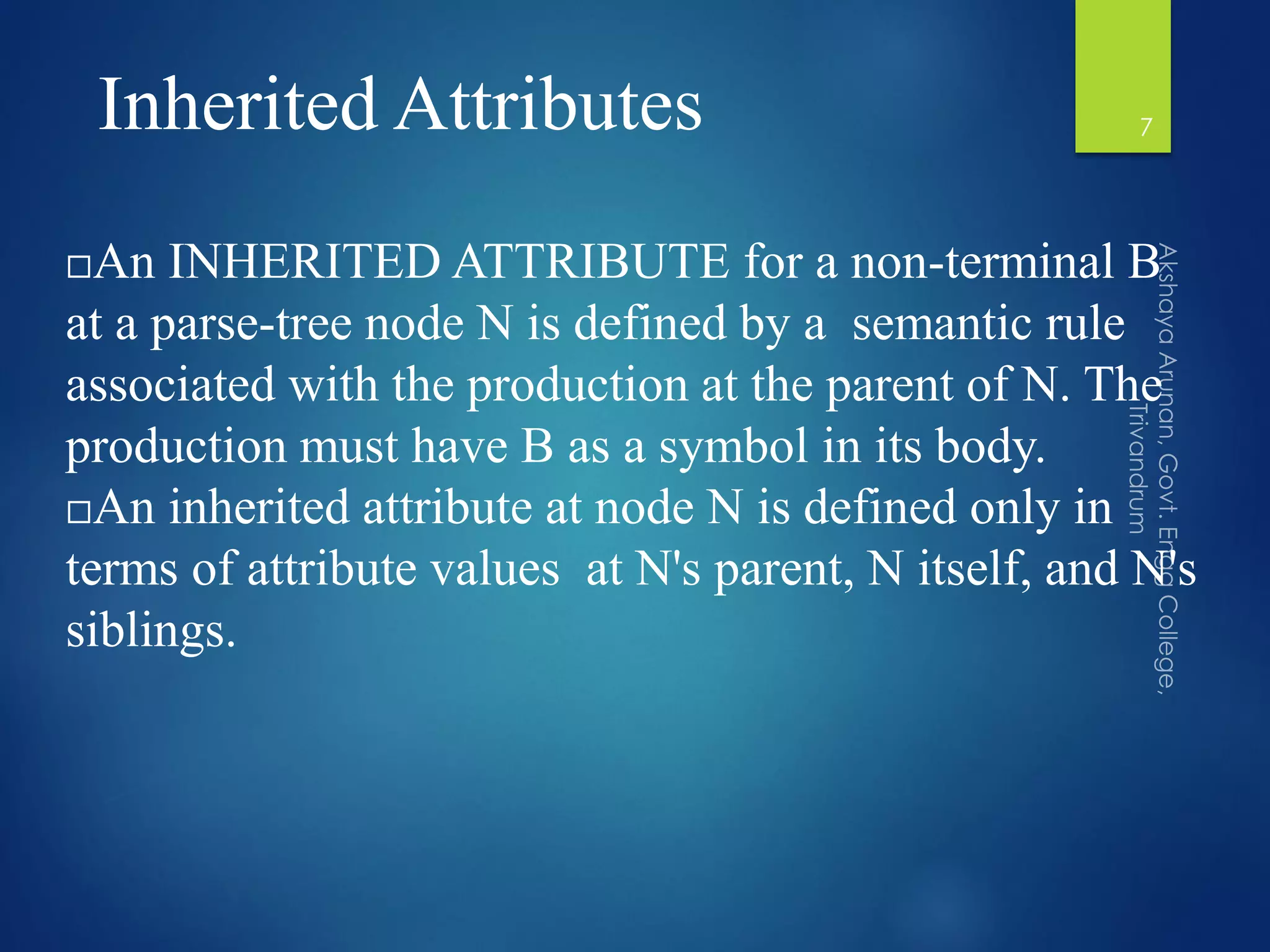 Syntax directed translation | PDF