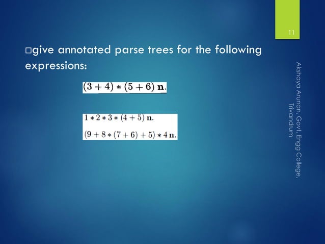 Syntax directed translation | PDF