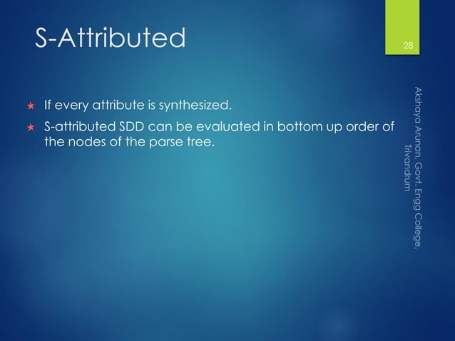 Syntax directed translation | PDF