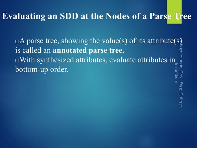 Syntax directed translation | PDF