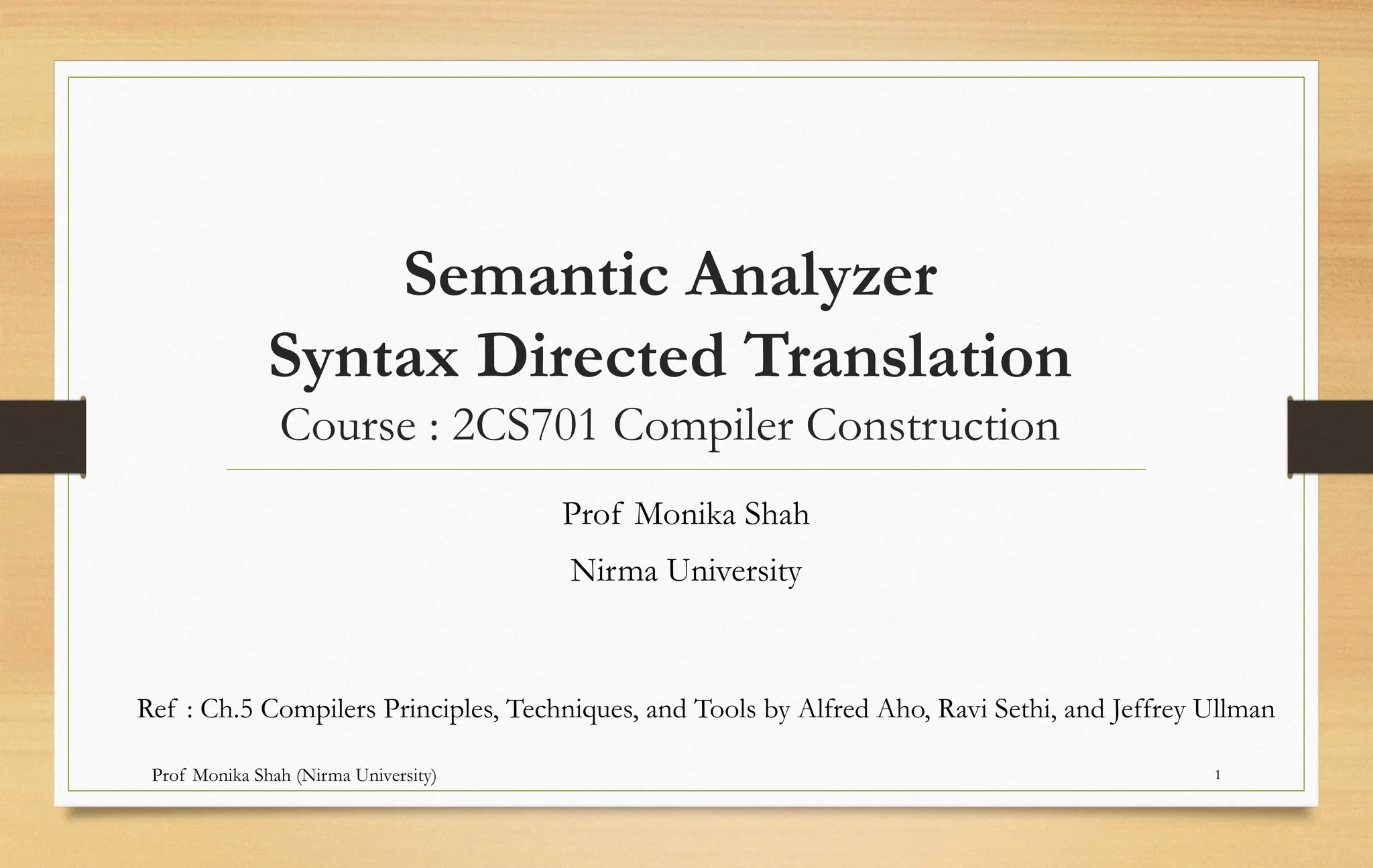 Syntax Directed Definition and Translation | PPTX