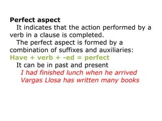 Syntax in discourse aspect, tense and voice | PPT