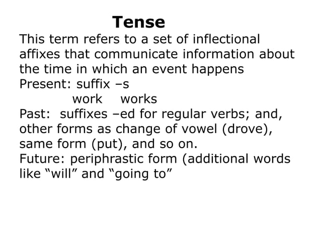 Syntax in discourse aspect, tense and voice | PPT