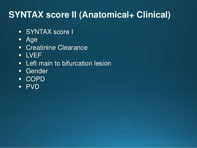SYNTAX Score in Patients With Diabetes Undergoing Coronary Revascular…