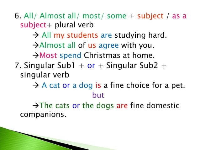 Syntax Iv Subject Verb Agreement Ppt