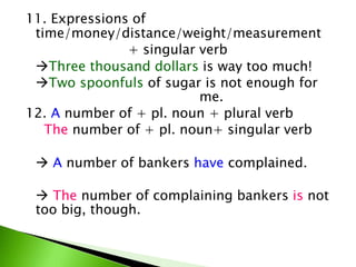 Syntax iv subject-verb agreement | PPTX
