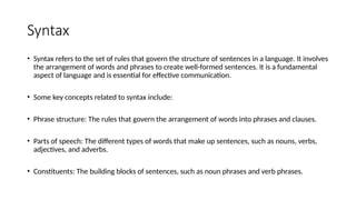 Syntax MA ENGLISH FIRST YEARRRRRR I.pptx