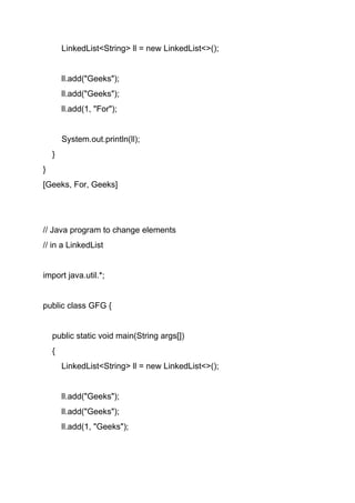 COLLECTION IN JAVA PROGRAMMING LANGUAGES | PDF