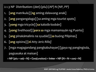 Syntax of filipino as lingua franca part1 | PDF